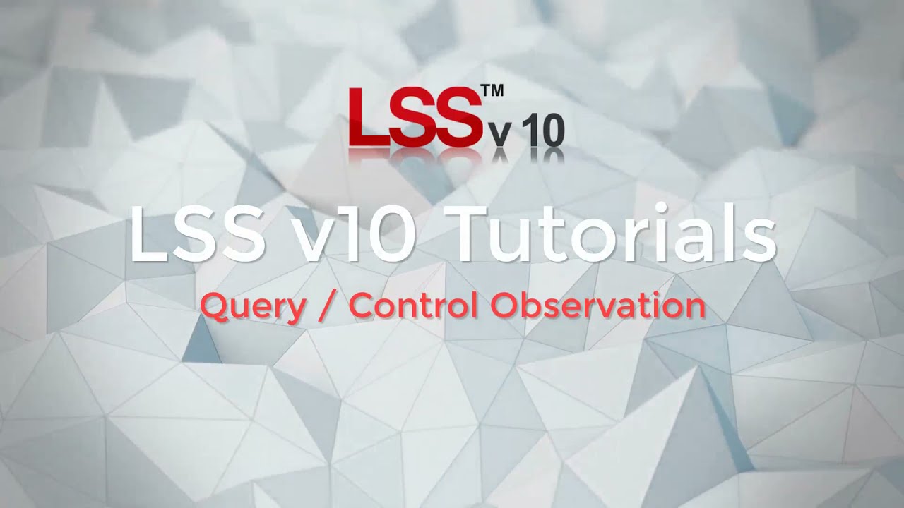 Query Control Observation Command - LSS Tutorial - YouTube