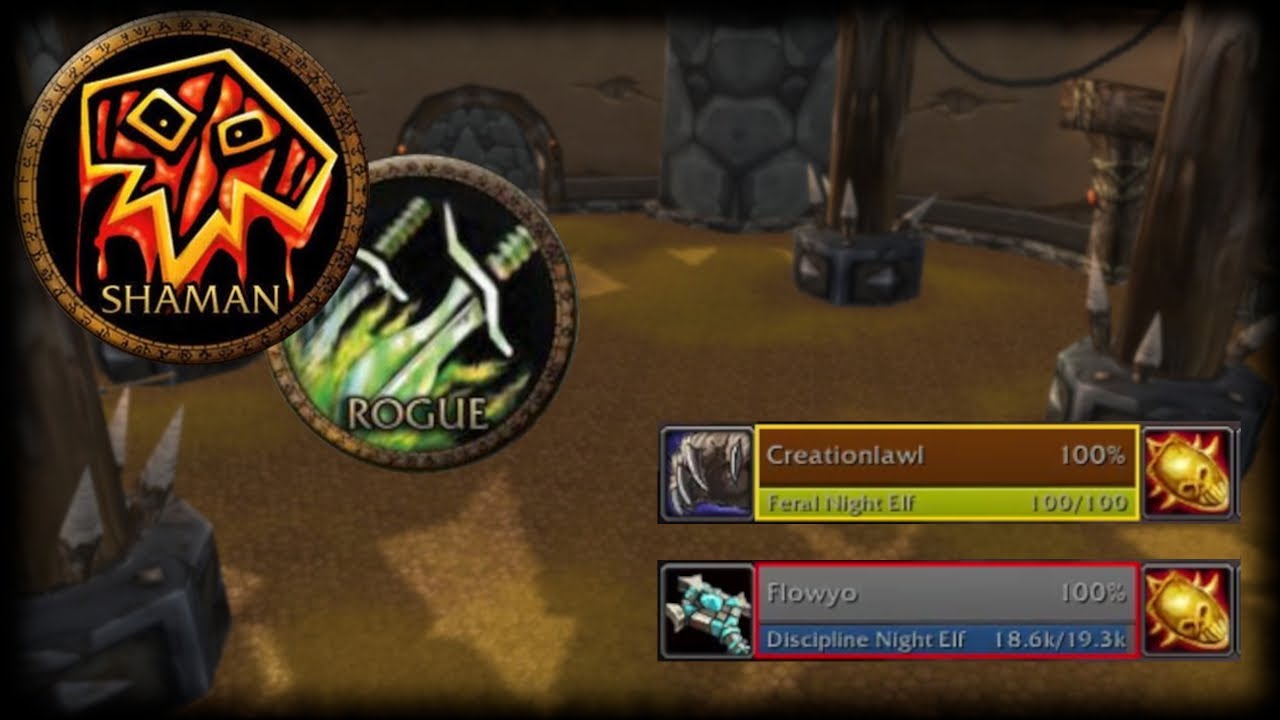 Shaman Rogue vs Priest Feral - YouTube