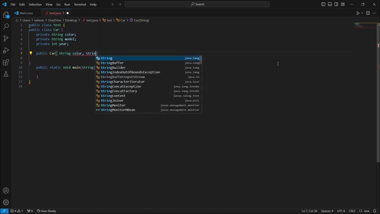 #4 Java Class, Constructors ,Methods , Encapculation, inheritance and Polymorphism - YouTube