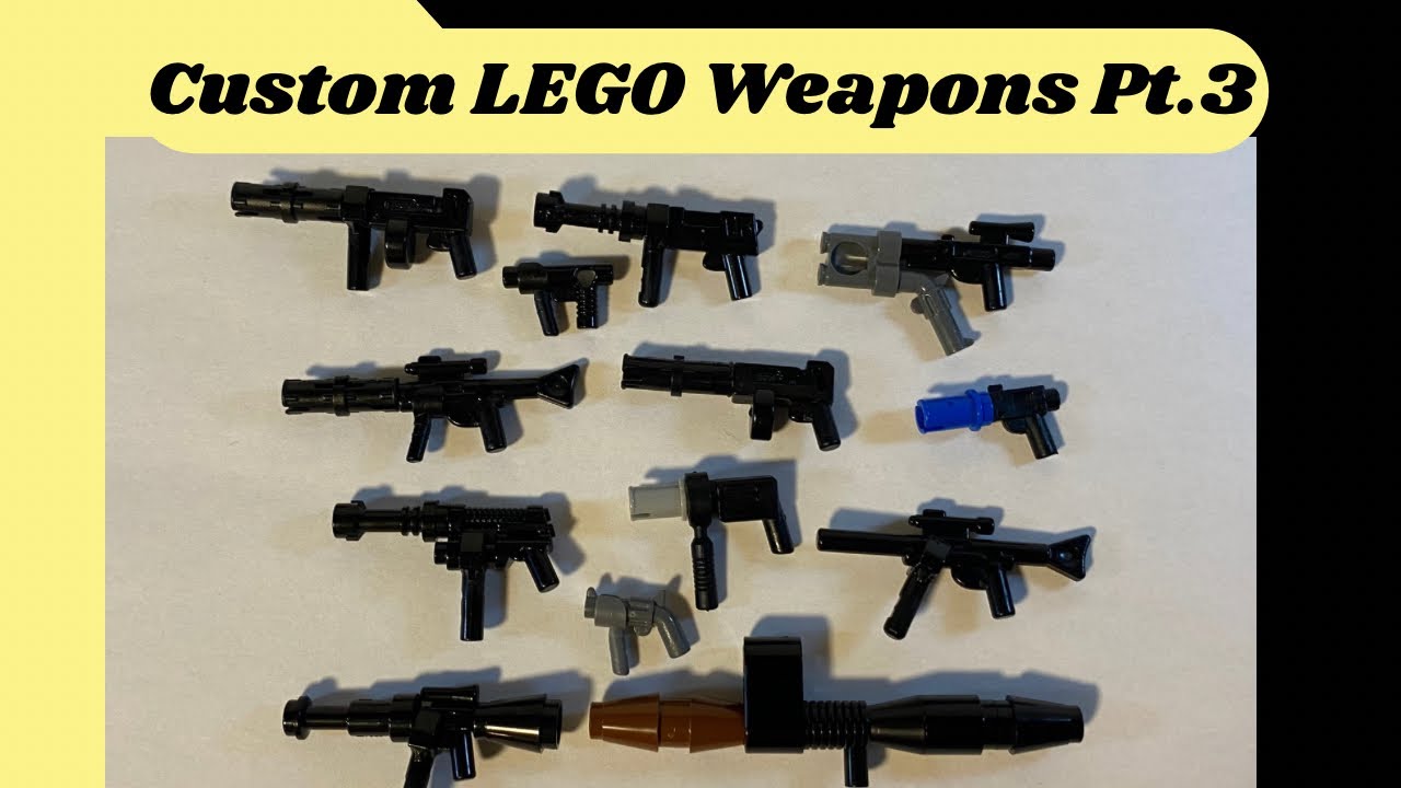 Custom LEGO Weapons Pt.3 - YouTube