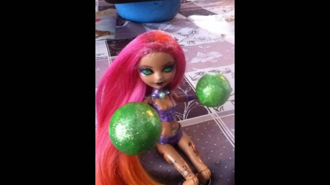 Starfire (custom doll) Teen Titans - YouTube