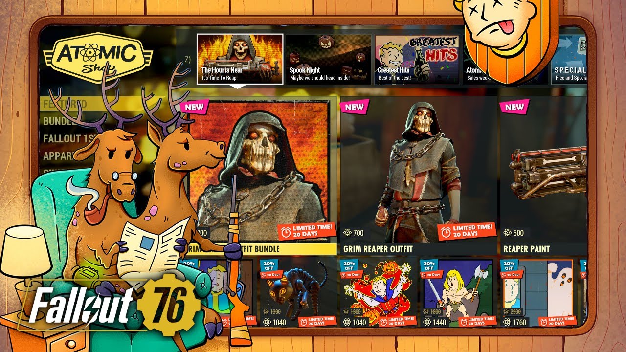 Fallout 76: Atomic Shop (Grim Reaper) 08 October 2024 - YouTube
