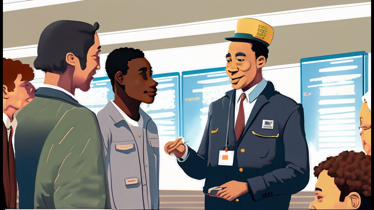 English Conversation at Airport Immigration | Speak Zone - YouTube