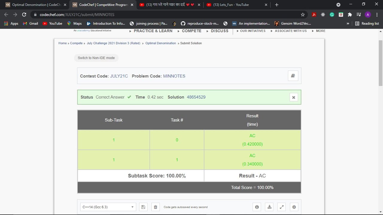 Optimal Denomination | July 2021 | CodeChef | Solution - YouTube