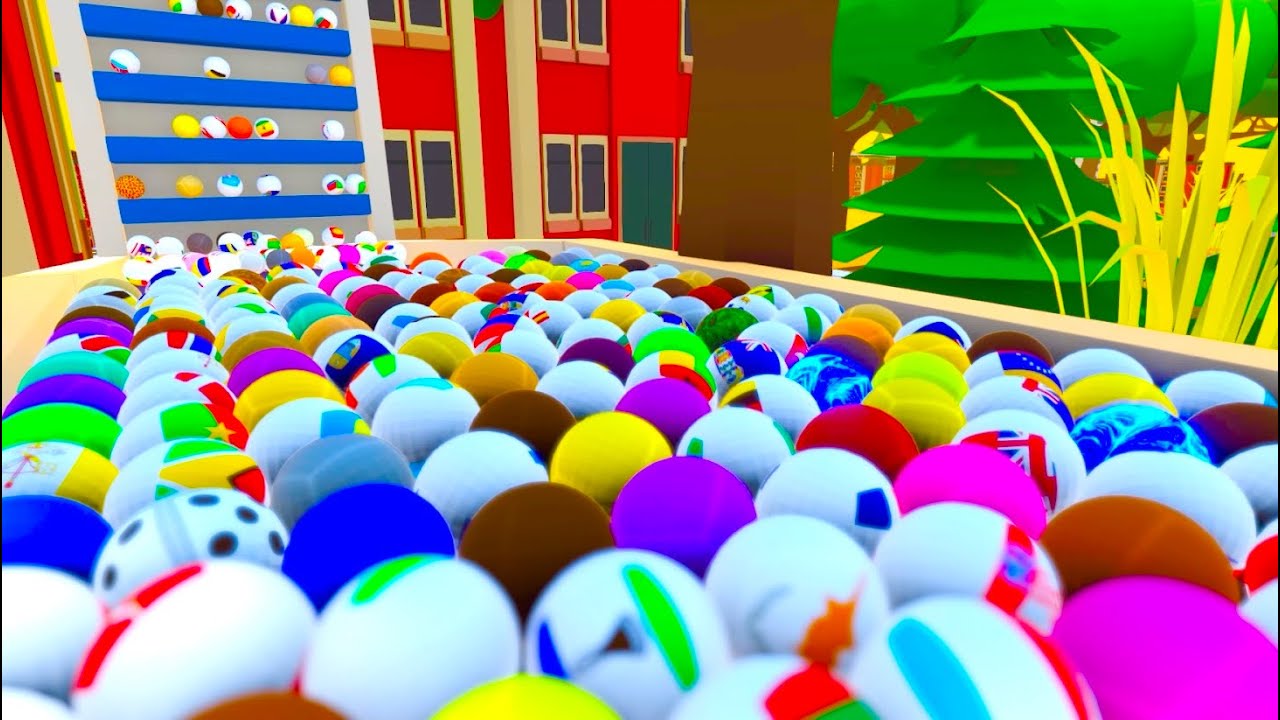 1000 marbles Australia Sydney & Outback flowing through 3D Marble World ...