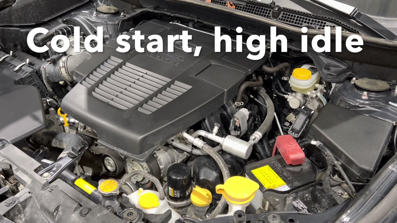 Subaru FB25D Start up and Idle - YouTube