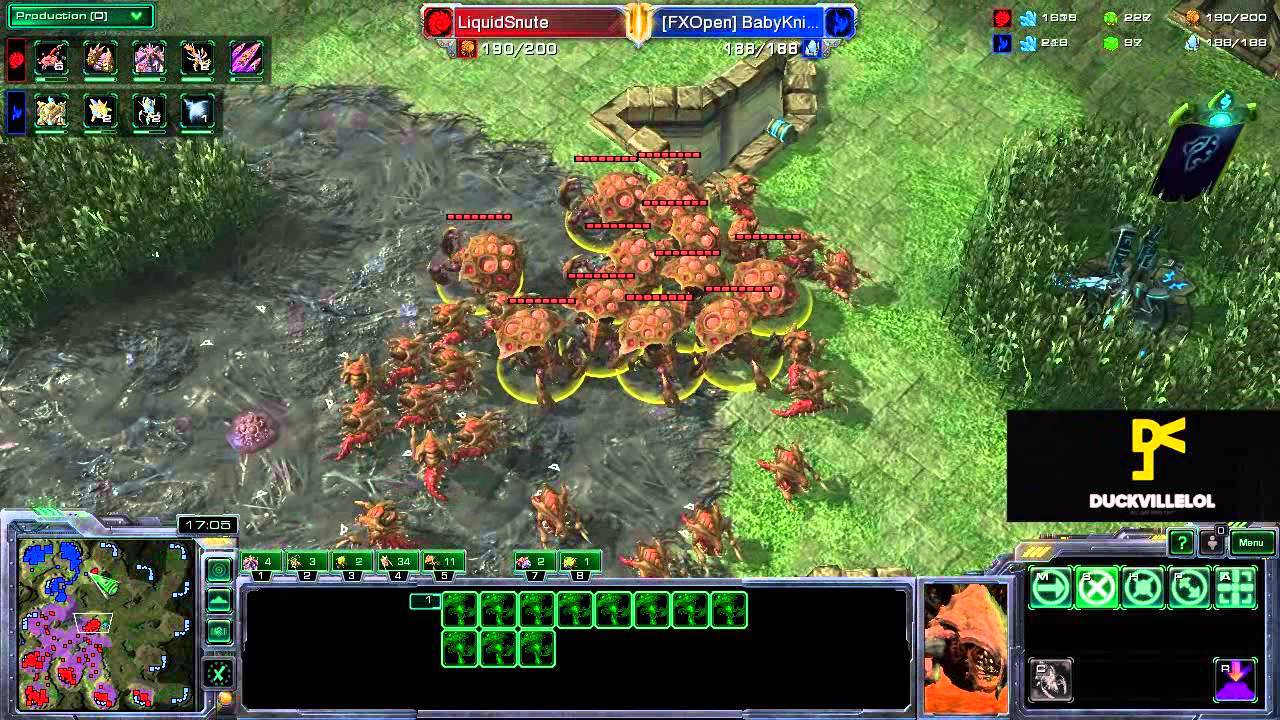 FXOBabyKnight vs Liquid`Snute [PvZ] #SC2 - YouTube