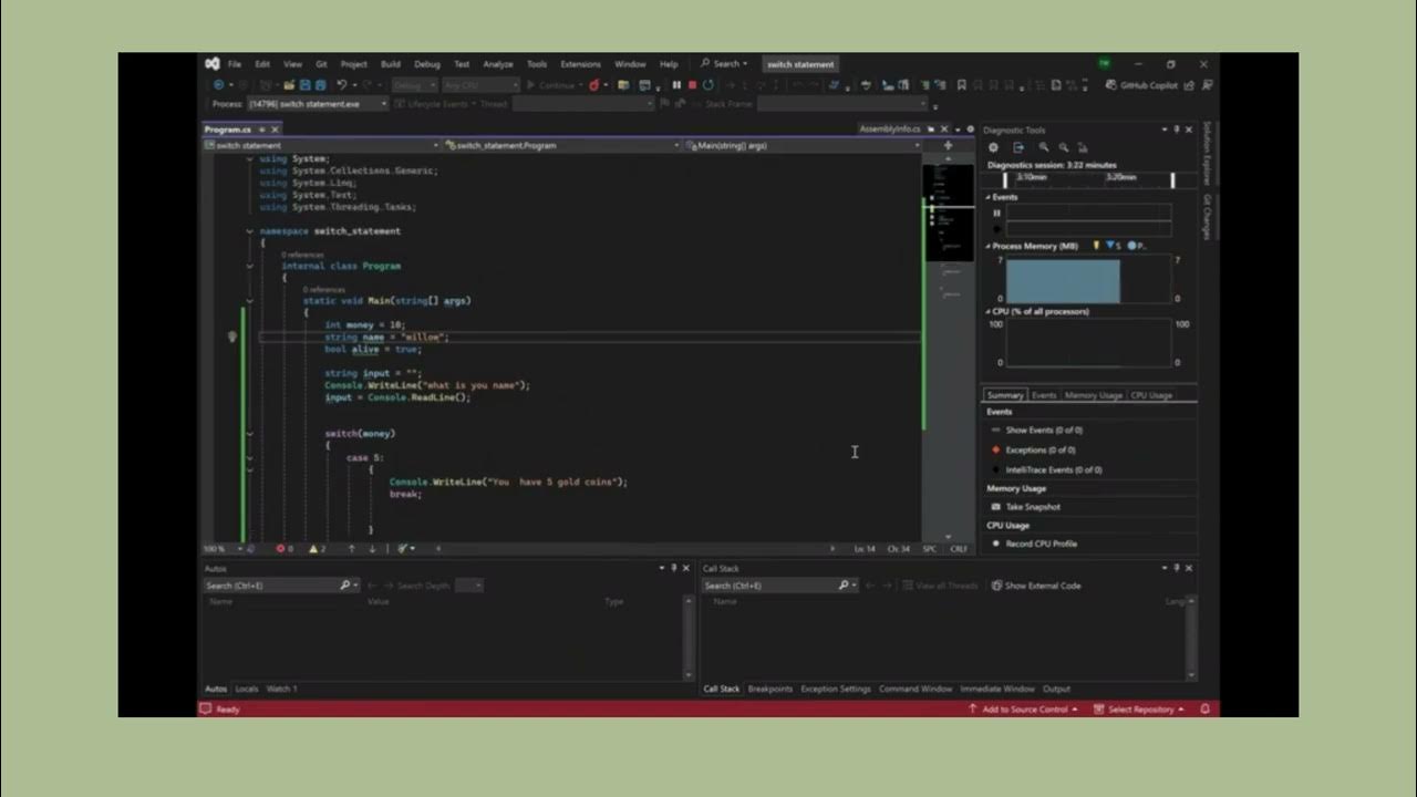 switch statement - YouTube