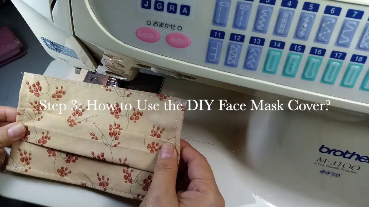 Quick & Easy DIY Face Mask Cover - YouTube