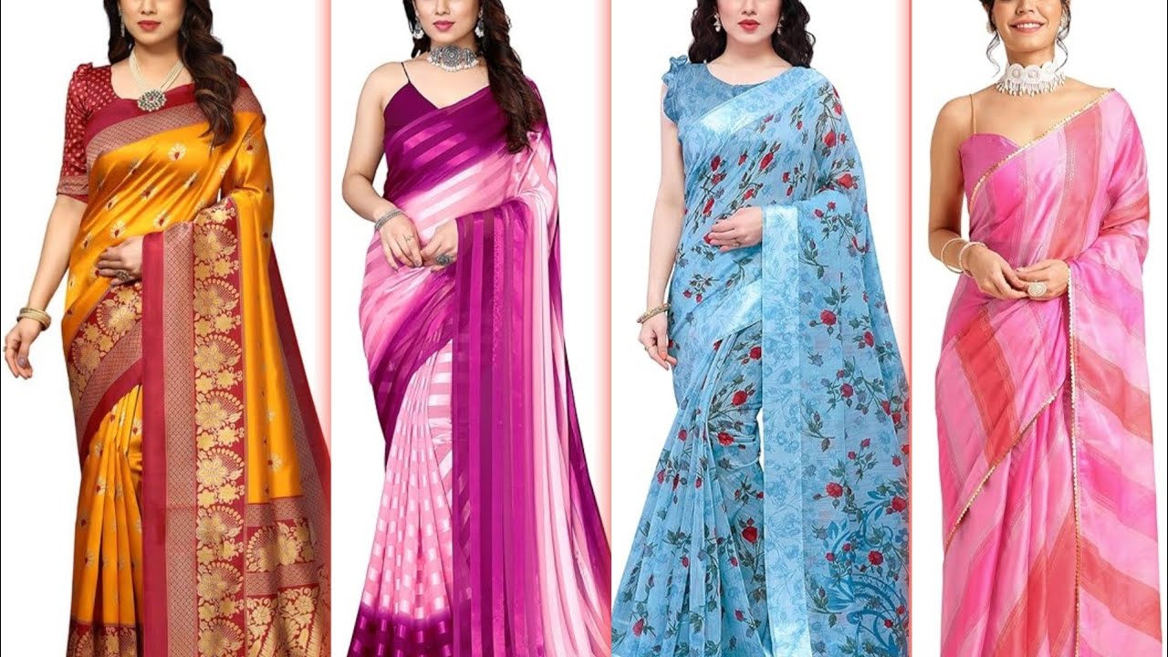 #saree💕 Women Daily Wear साड़ी ||Women Daily use saree||Daily Wear ...