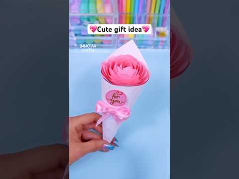 Cute gift ideas / DIY Paper craft / Bouquet flowers #diy #craft #handmade #papercraft #valentinesday