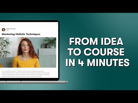 From Idea to Community *AND* COURSE in 4 Minutes - YouTube