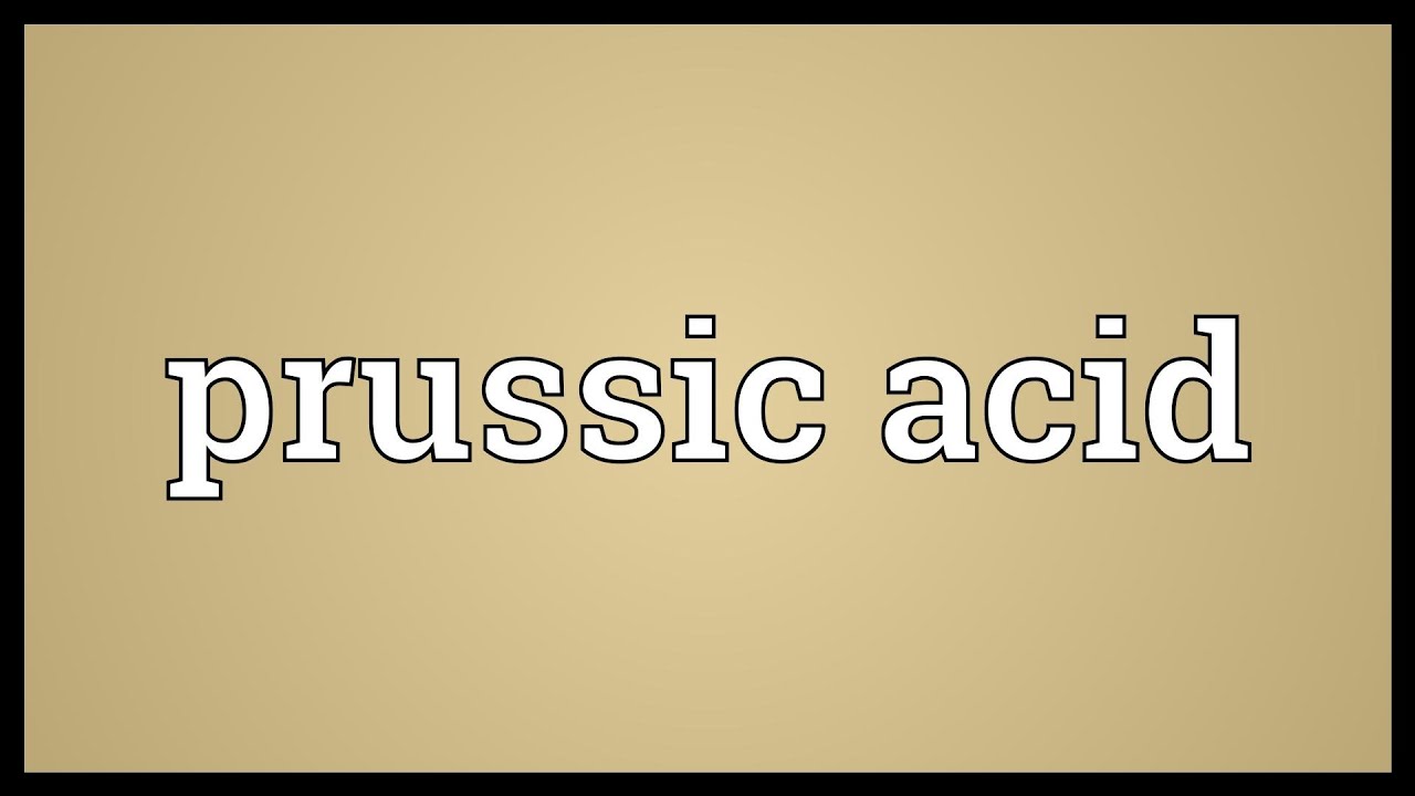 Prussic acid Meaning - YouTube
