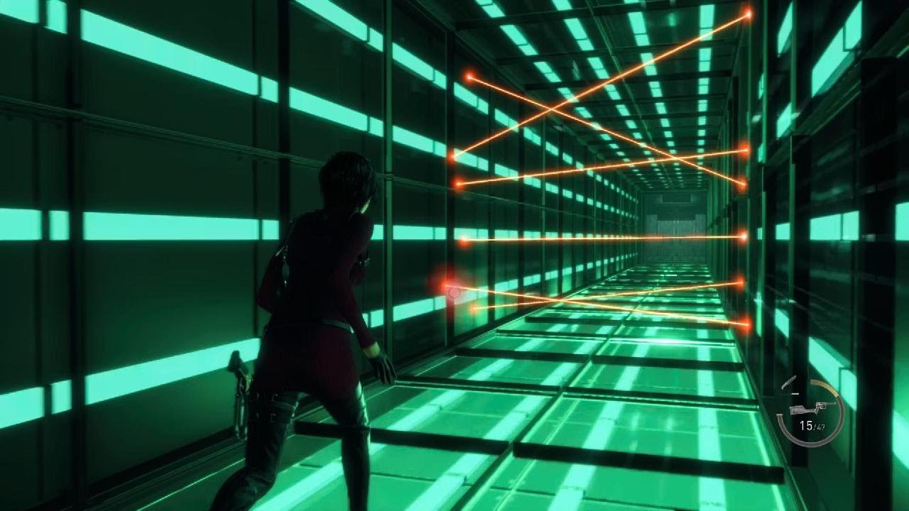 Resident Evil 4 - Separate Ways DLC, Chapter 6 Laser Trap Hallway ...