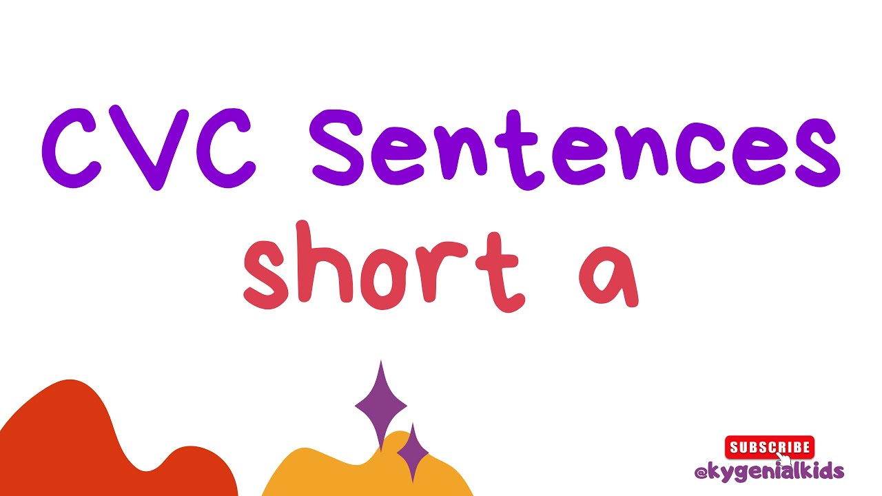 CVC Phrase and Sentences with short 'a' - YouTube