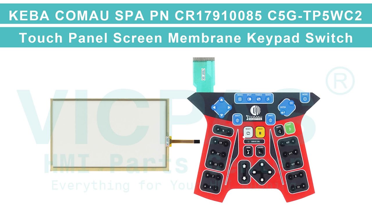KEBA COMAU SPA PN CR17910085 C5G-TP5WC2 KEBA HMI Panel Glass Keypad ...