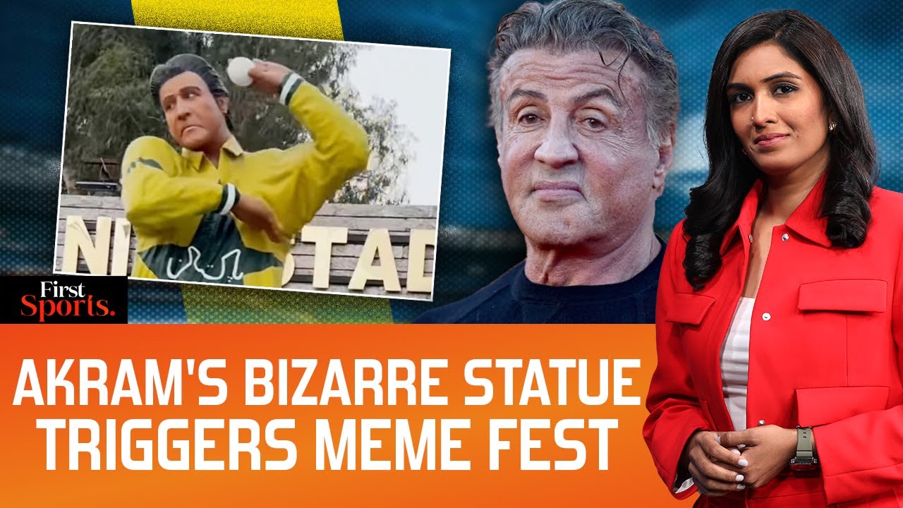 Pakistan Hits New Low, Mocked For Bizarre Wasim Akram Statue |First ...
