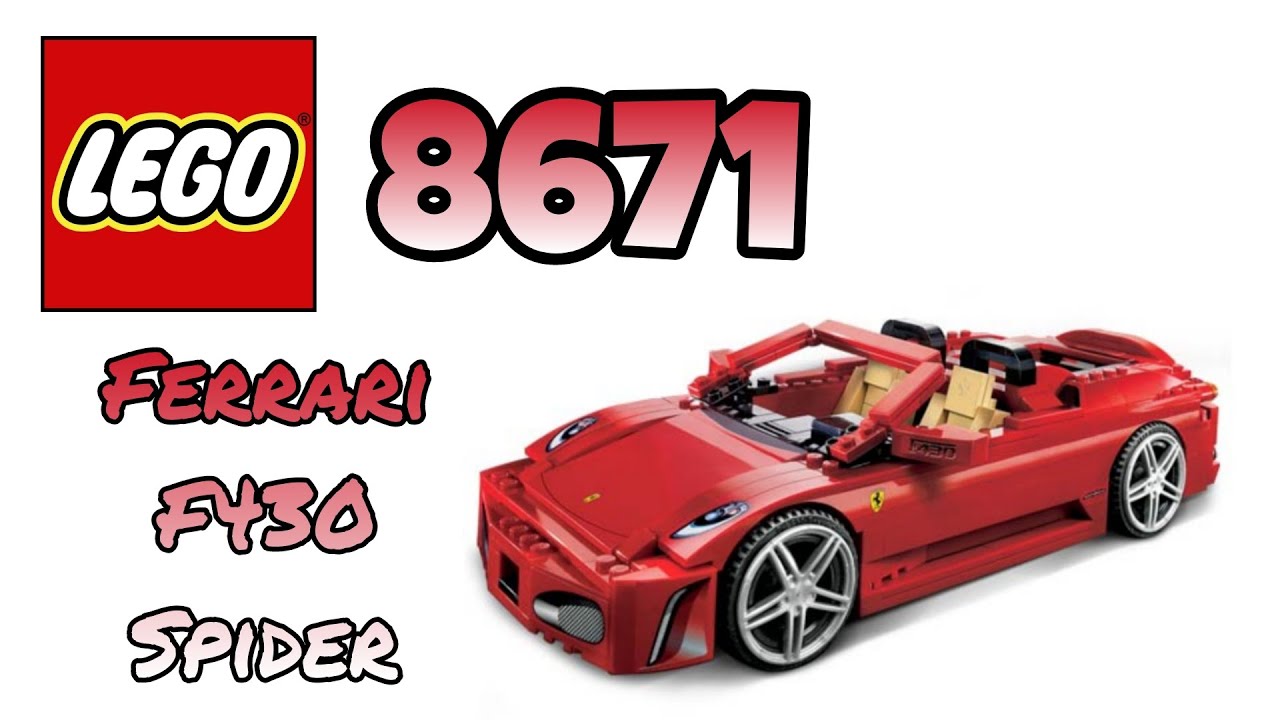 LEGO Racers 8671 Ferrari F430 Spider | Construction Lego 50 - YouTube