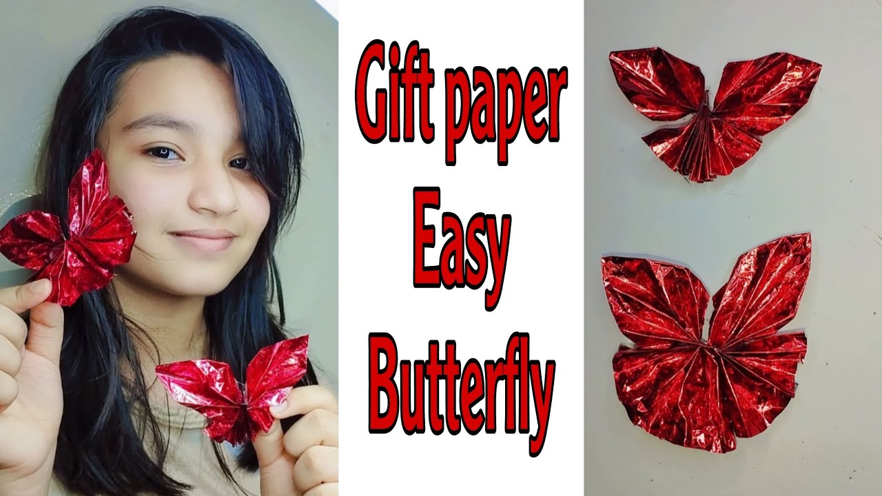 Easy Butterfly | Gift paper craft | DIY Craft | #viral #youtube#craft #trending #easy #video # ...