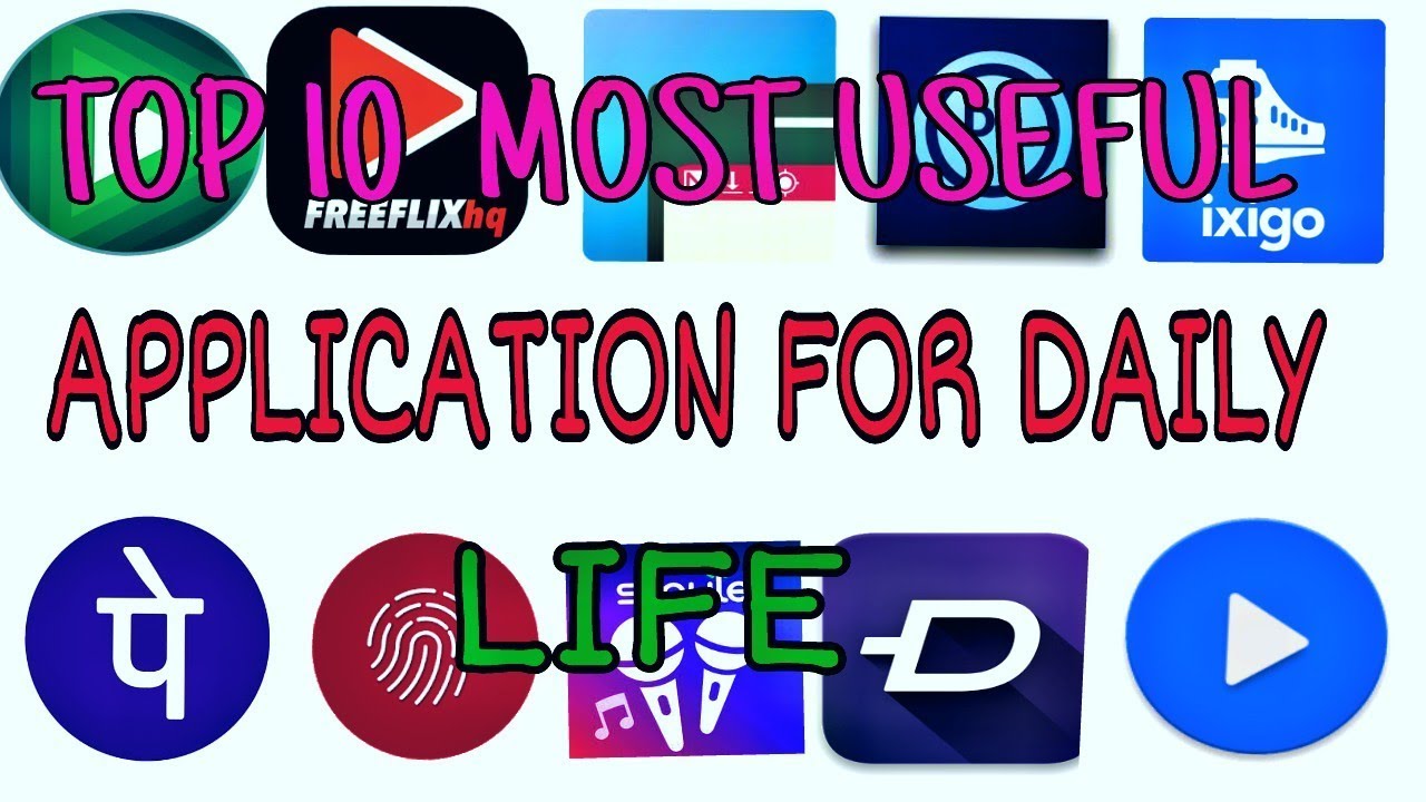 TOP 10 MOST USEFUL APPLICATION FOR DAILY LIFE BY PR TECHNICAL YouTube top-10-most-useful-application-for-daily-life-by-pr-technical-youtube