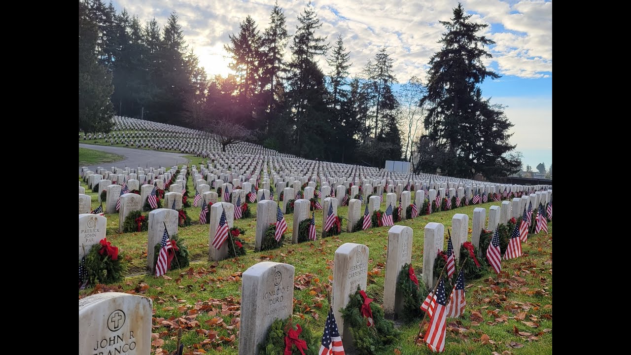 Evergreen Washelli Cemetery at Christmas - YouTube