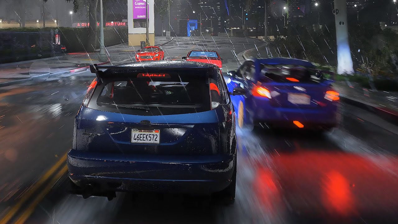 GTA 5 Enhanced Realistic Weather With Realistic Ray Tracing Showcase On ...