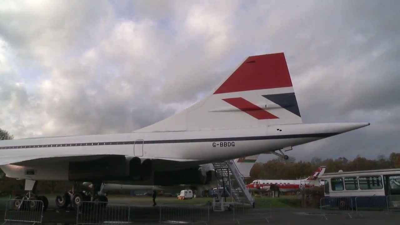Concorde model G-CONC is unveiled at Brooklands Museum in Surrey - YouTube