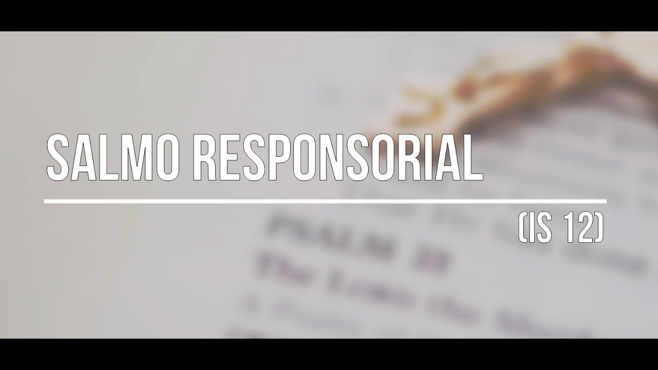 Is 12 - Exultai cantando alegres, habitantes de Sião - YouTube