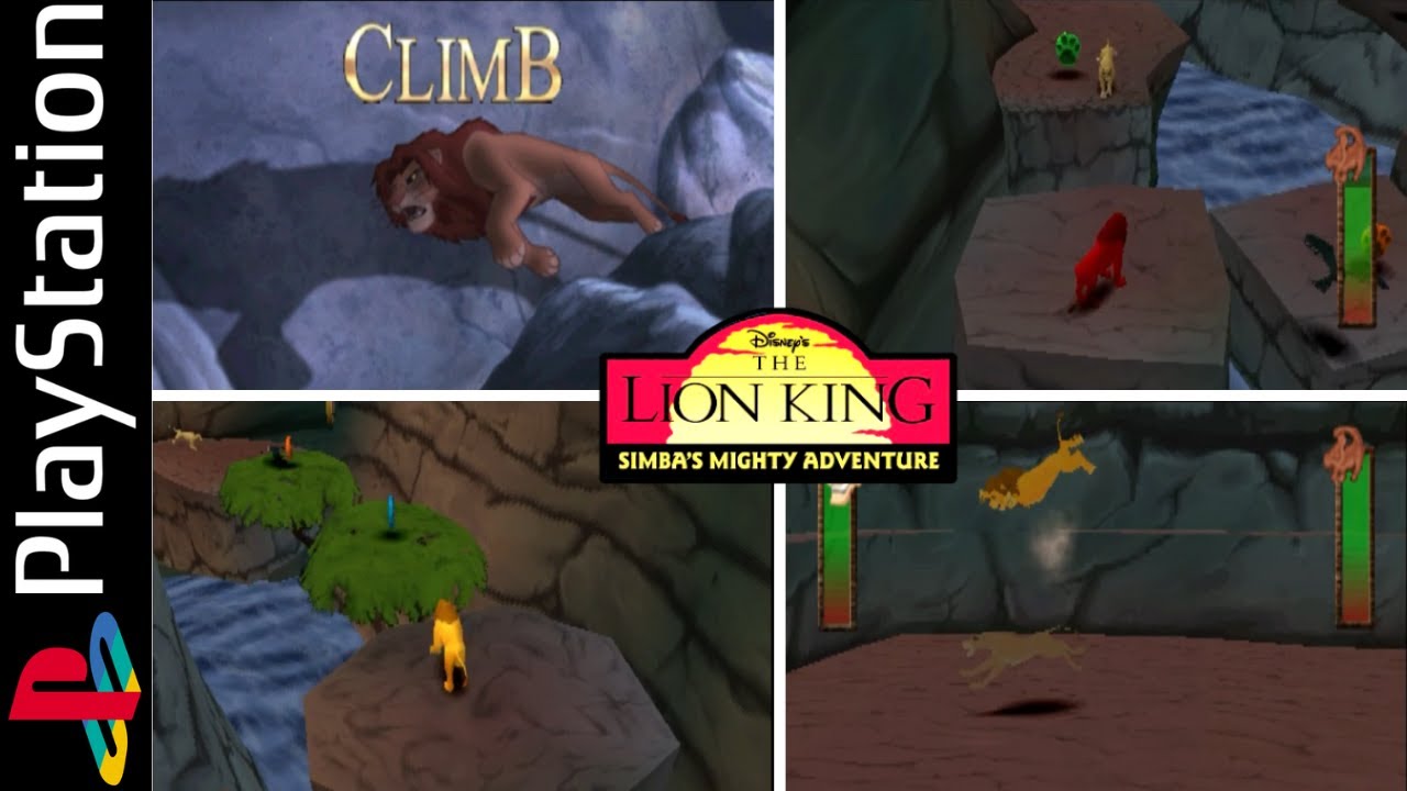 PS1 - The Lion King: Simba's Mighty Adventure - The Climb - YouTube