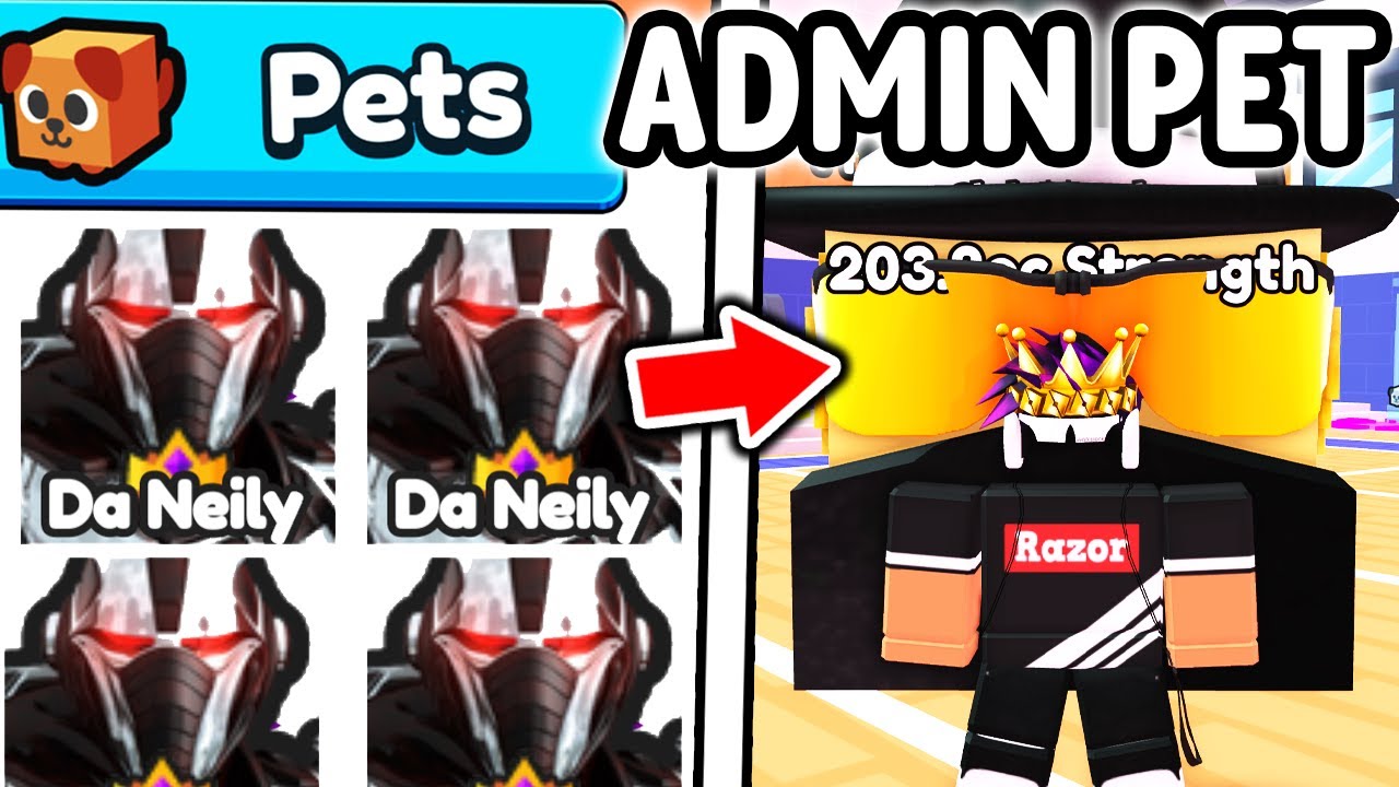 How I Got SECRET ADMIN DA NEILY PETS in Roblox Arm Wrestle Simulator ...