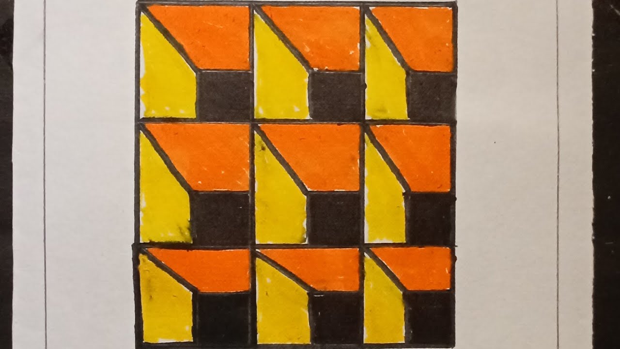 EASY 3D 'Optical Illusion' DRAWING - YouTube