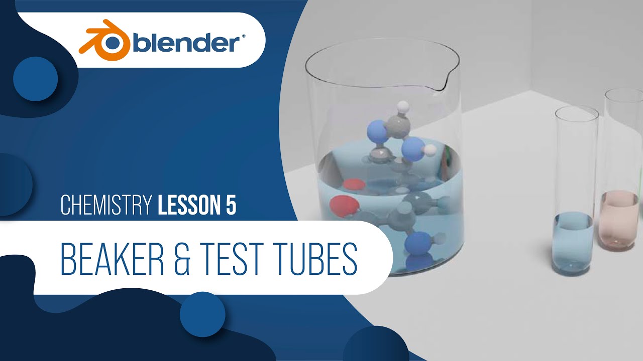 Chemistry L5: Modeling a Beaker and test tubes in Blender - YouTube