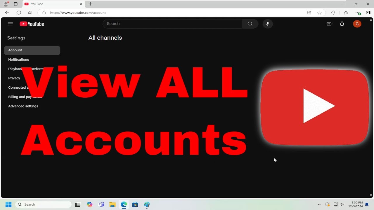 How To View All Brand Accounts on YouTube [Guide] - YouTube
