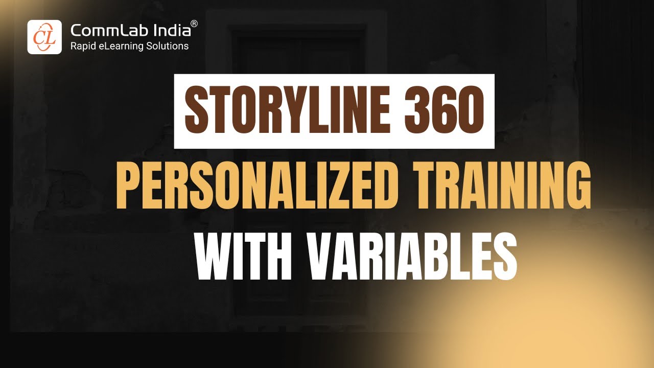 How to Use Variables in Storyline 360 for Personalized Training - YouTube