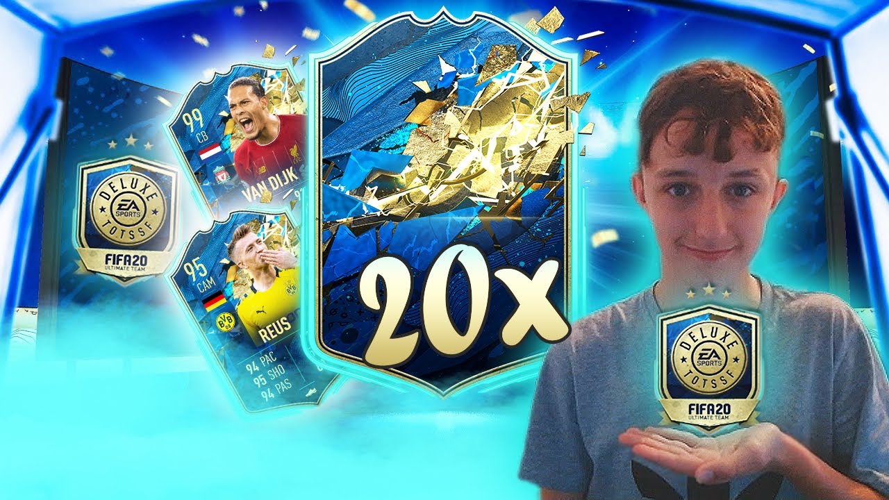 20X DELUXE GUARANTEED TOTS PACKS! WE PACKED A BANGER! - FIFA 20 ...