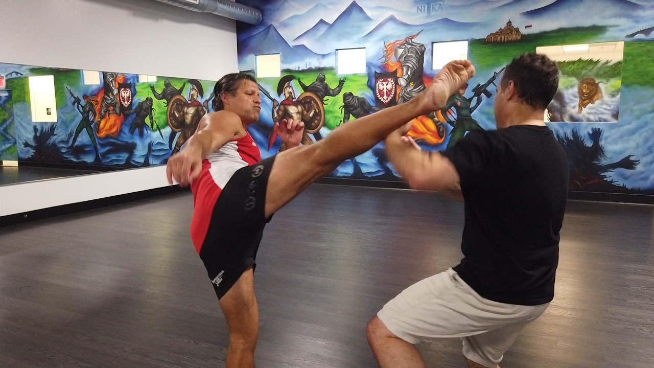 Pt.2 Wing Chun Magnetic Zone Field / Low Kick Defense/Attack - YouTube