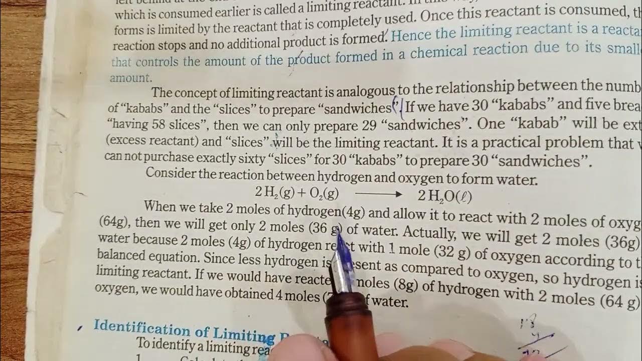 Limiting and excess reactant stoichiometry - YouTube