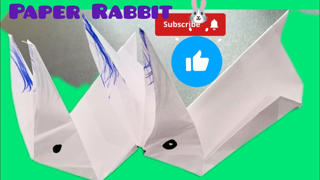 ||How to Make Paper Rabbit 🐇| Easy Paper Craft|Kids Craft Ideas ...