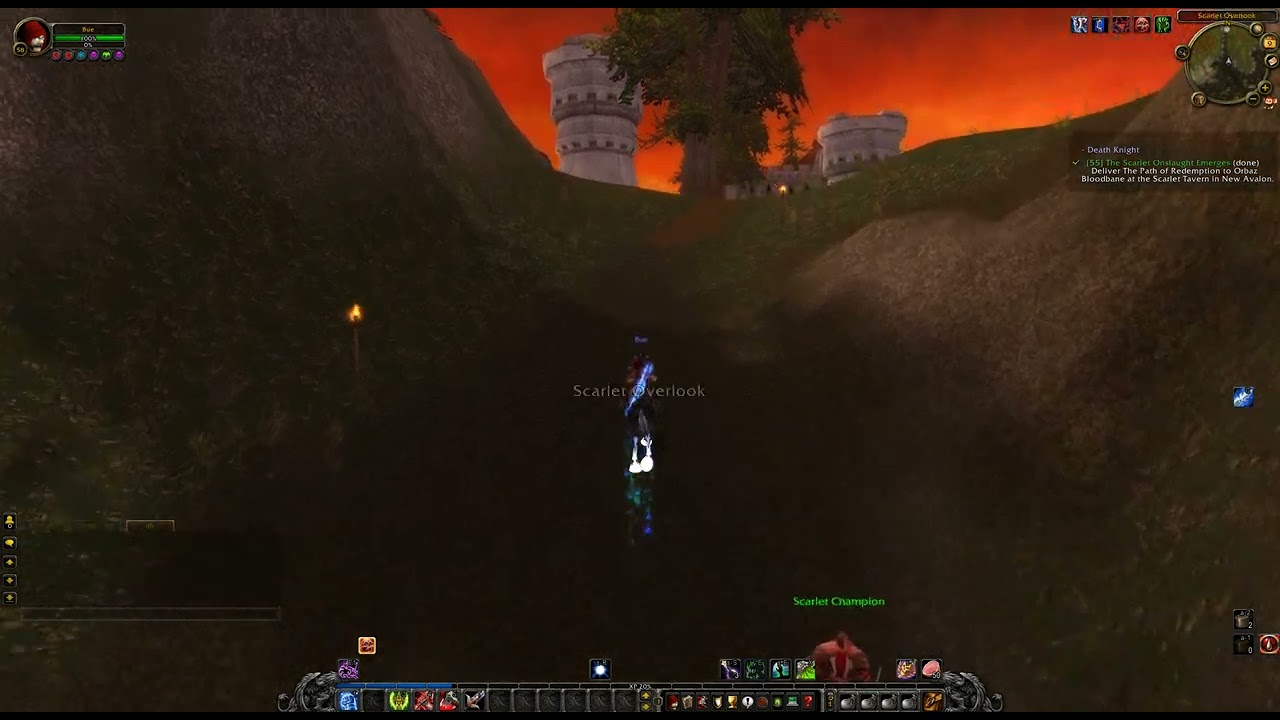 The Scarlet Onslaught Emerges, WoW Wotlk Quest - YouTube