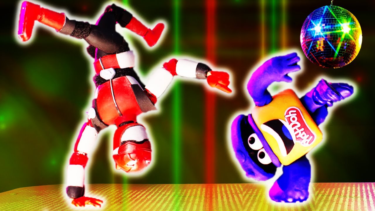 EPIC Dance Off! The Power Rangers vs the Play-Doh Dohs!!! | Power ...