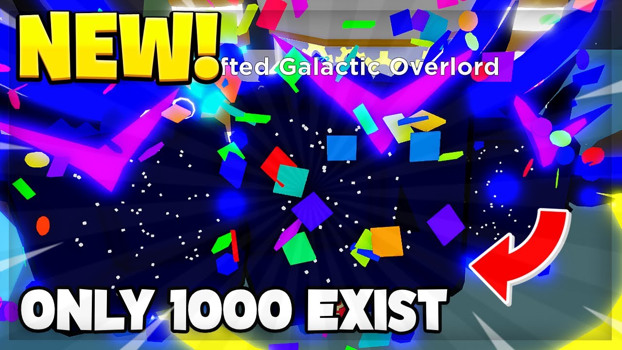 I CRAFTED A Mythic Galaxy Overlord Pet ONLY 1000 EXIST In Clicker ...