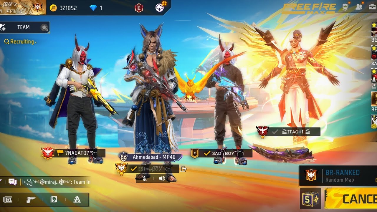 free fire rank CS rank game play in my teammates squad Booyah video in ...