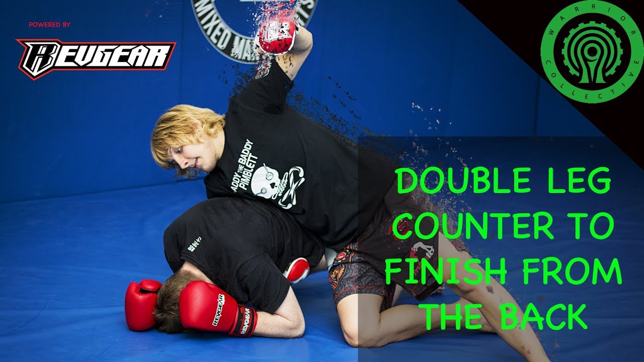 MMA Double Leg Takedown Counter to Take the Back - YouTube