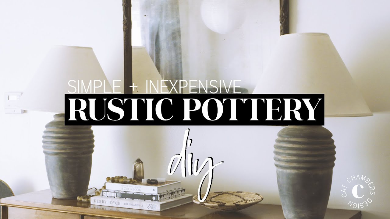 DIY | easy rustic pottery - UNDER $30 - YouTube