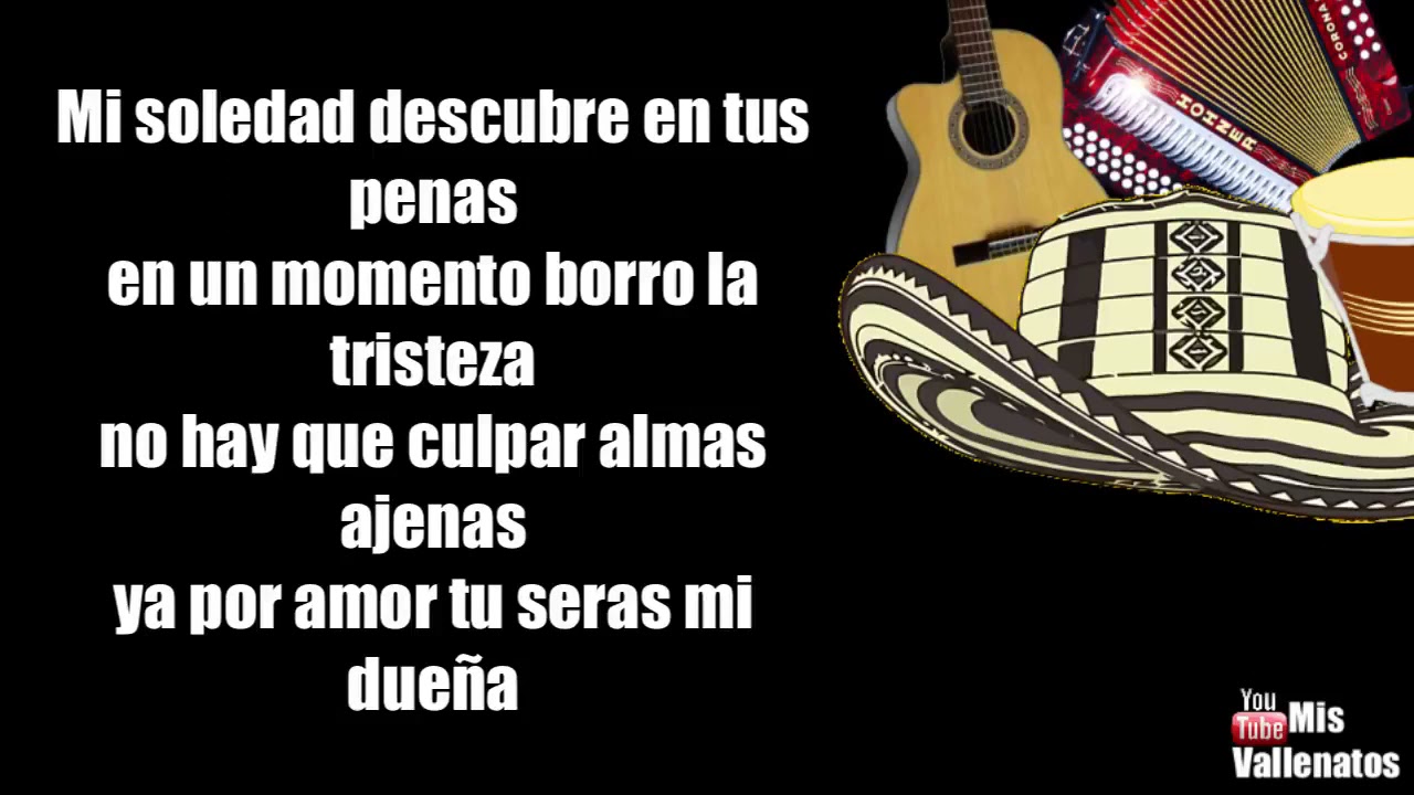 Mi Soledad - Los Inquietos Del Vallenato (Letra) - YouTube
