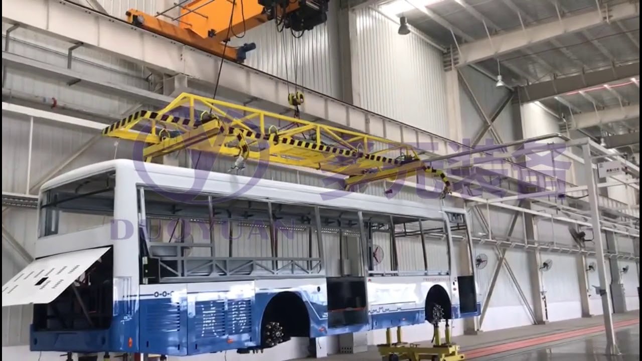 hanger for Bus production Line-BUS ASSEMBLY LINE - YouTube