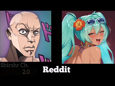 ANIME vs REDDIT (The Rock Reaction Meme) HATSUNE MIKU Only! part 1