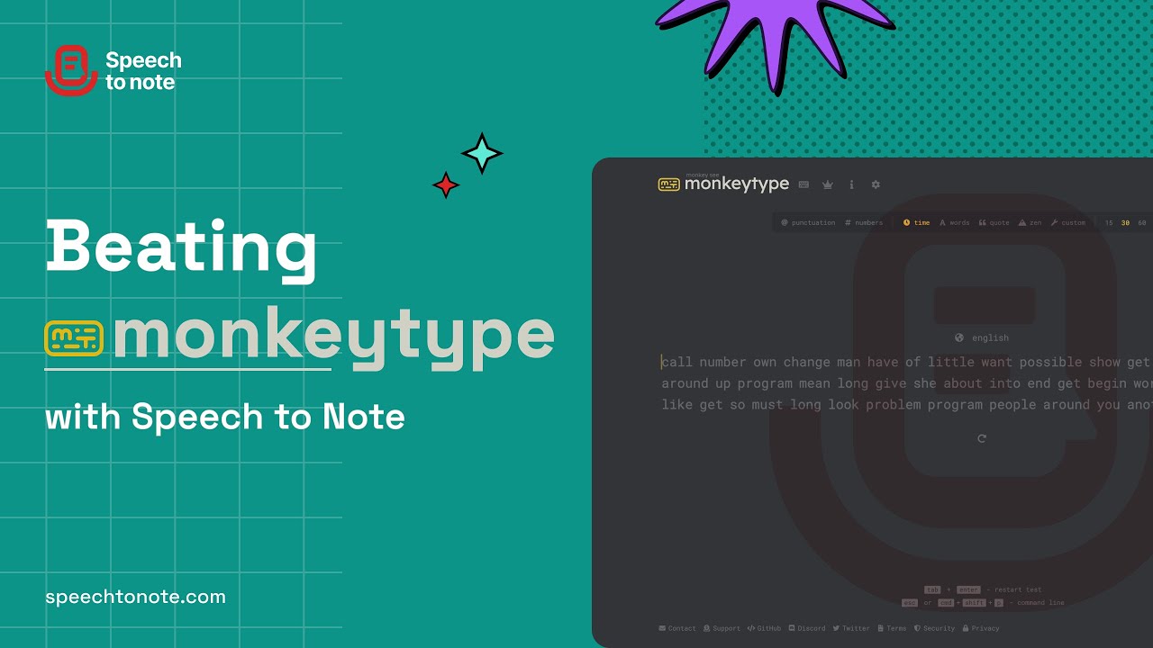 Beating MonkeyType with Speech to Note - YouTube