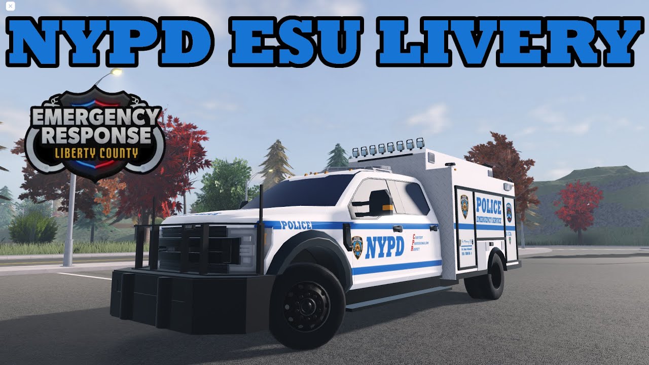 NYPD Emergency Service Unit (ESU) Squad Truck Livery! Emergency ...