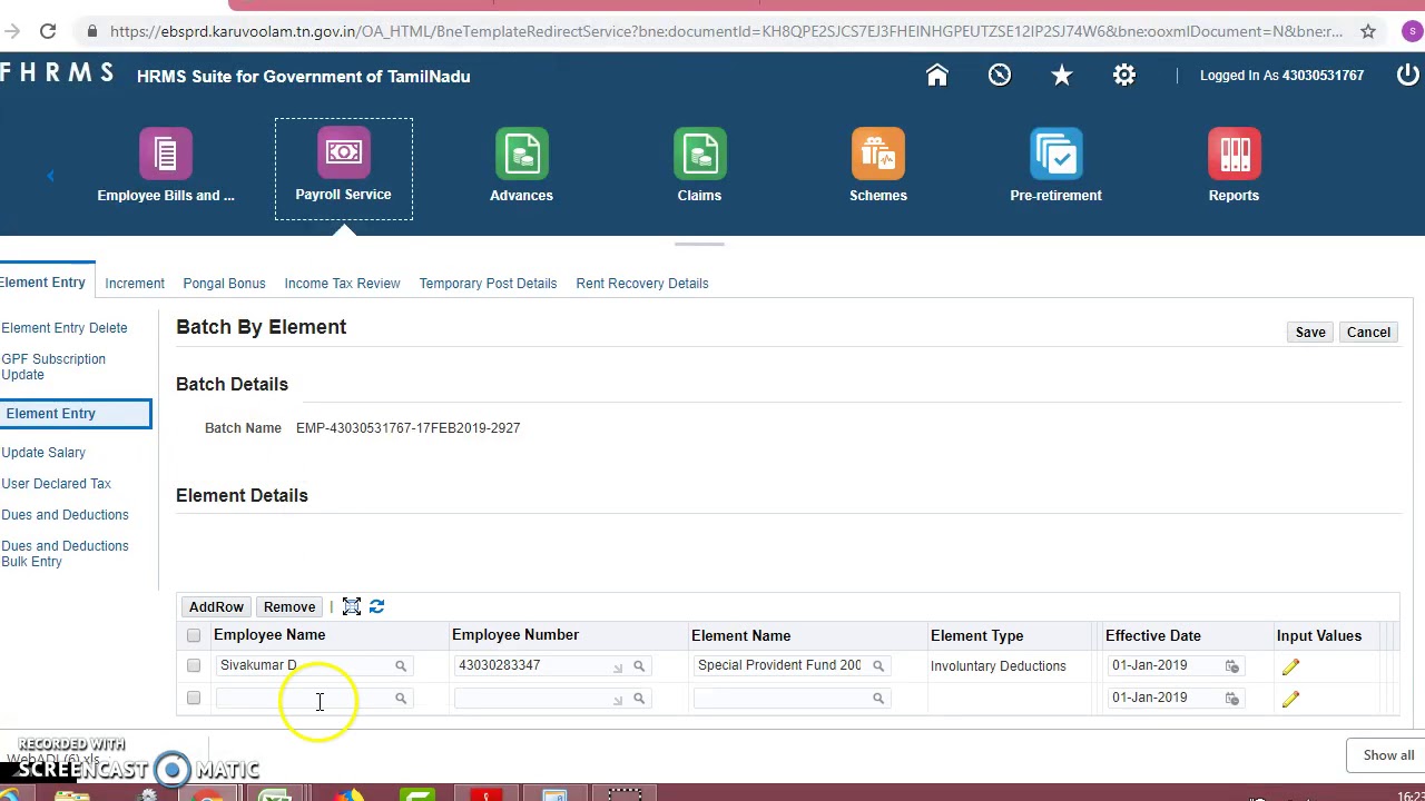 Ifhrms Salary bill video 2 - YouTube